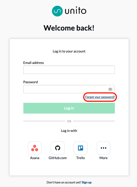 Managing your Unito Account